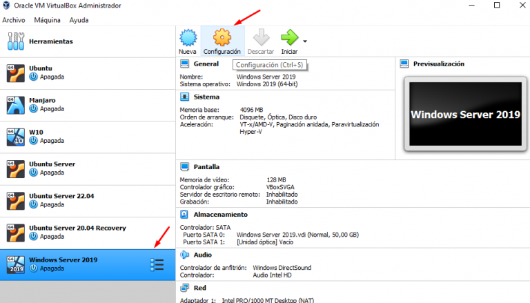 Instalar Windows Server 2019 en VirtualBox - Diario del Programador