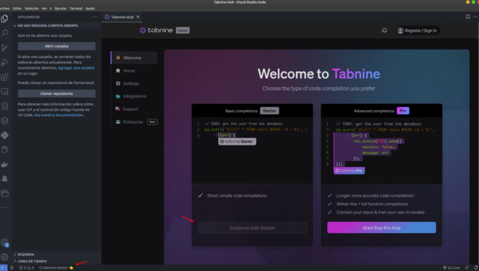 Tabnine autocompletado con Inteligencia Artificial en VS Code - Diario ...