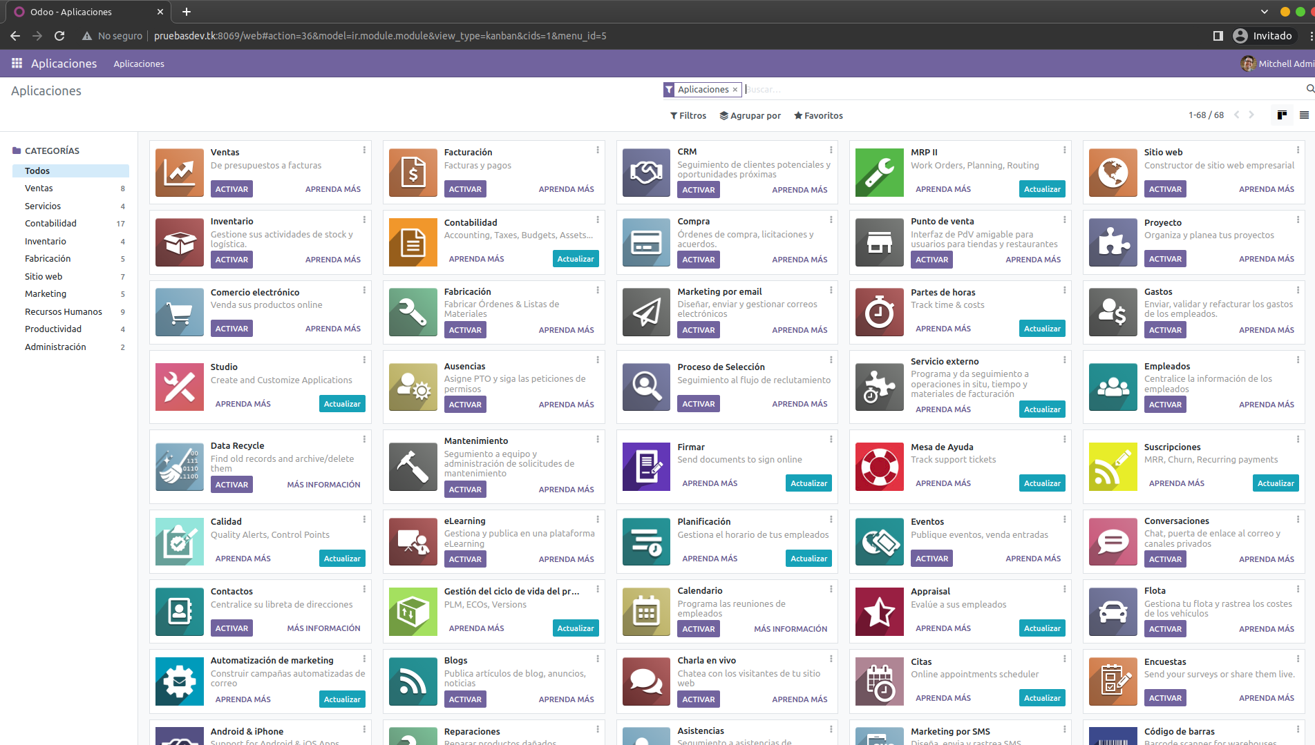 Instalar Odoo 16 en Ubuntu Server 22.04 - Diario del Programador